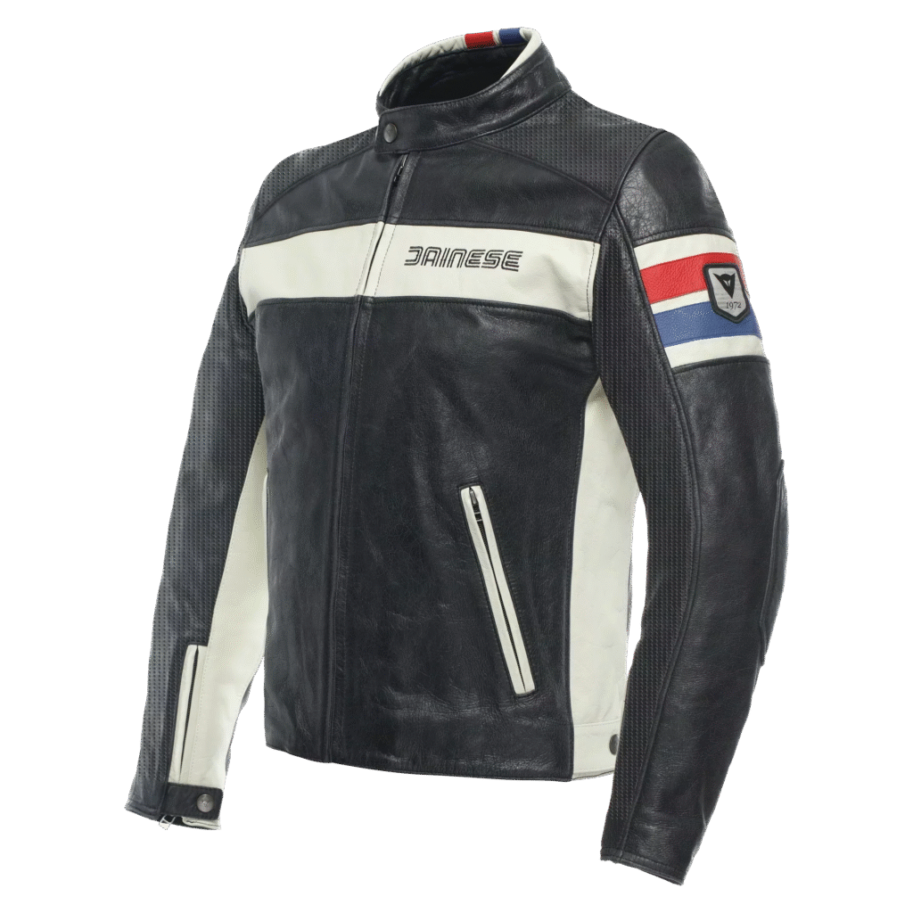 Hf D1 Perforated Leather Jacket - Gear Hikes Team